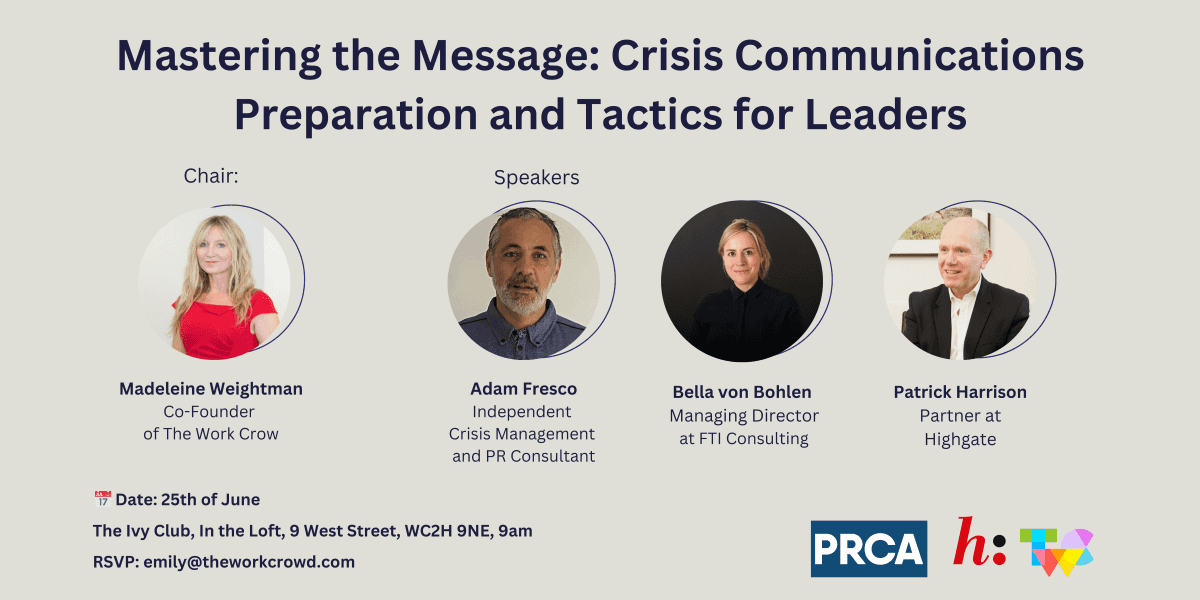 Mastering the Message: Crisis Communications Preparation and Tactics for Leaders
